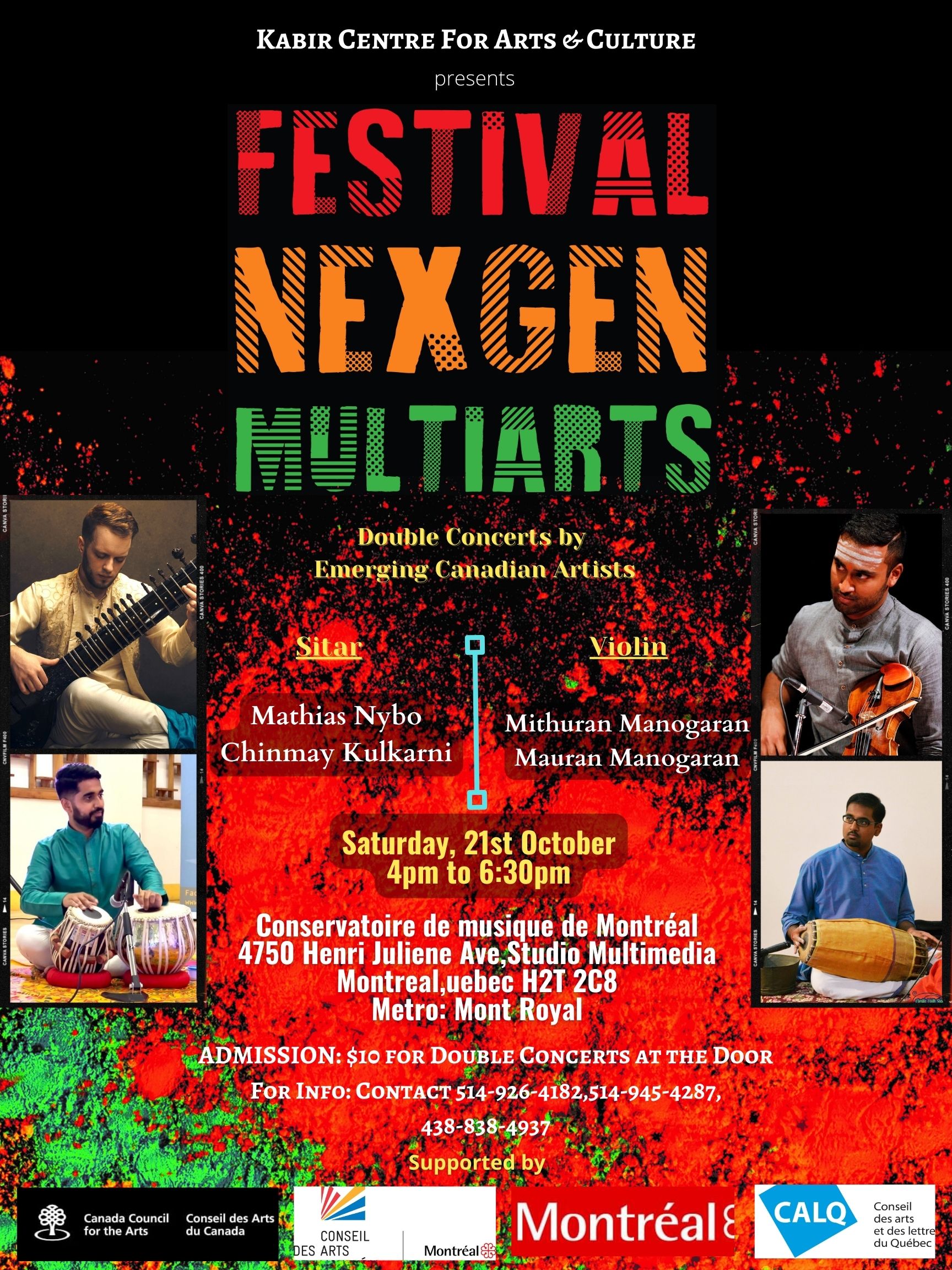 Festival NexGen MultiArts - Le Centre Kabir pour les Arts & la Culture