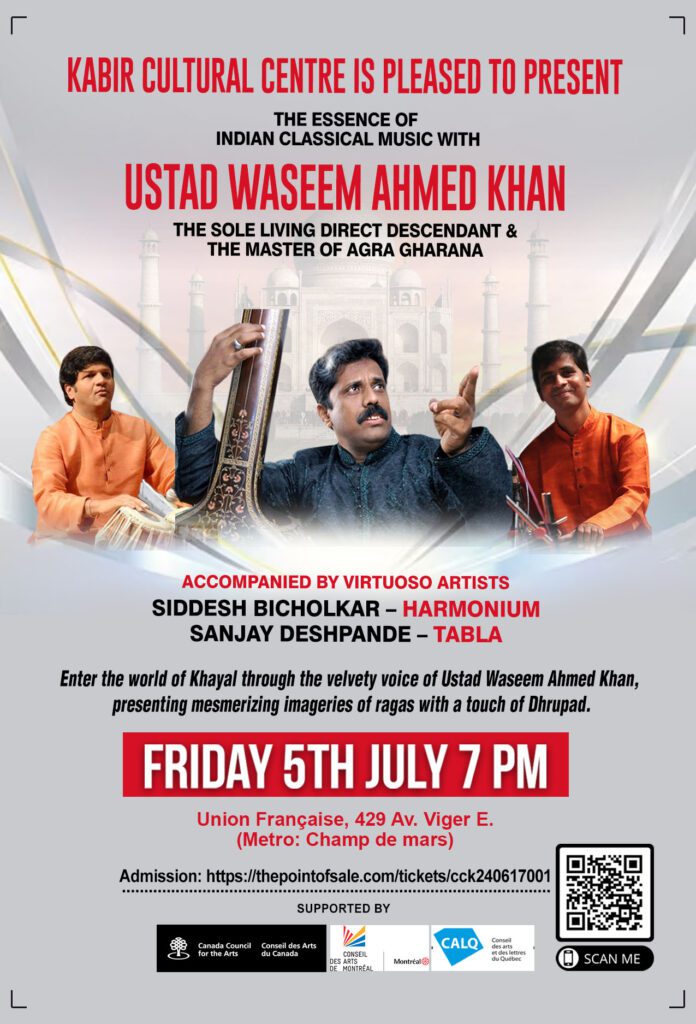 USTAD WASEEM AHMED KHAN - Le Centre Kabir pour les Arts & la Culture