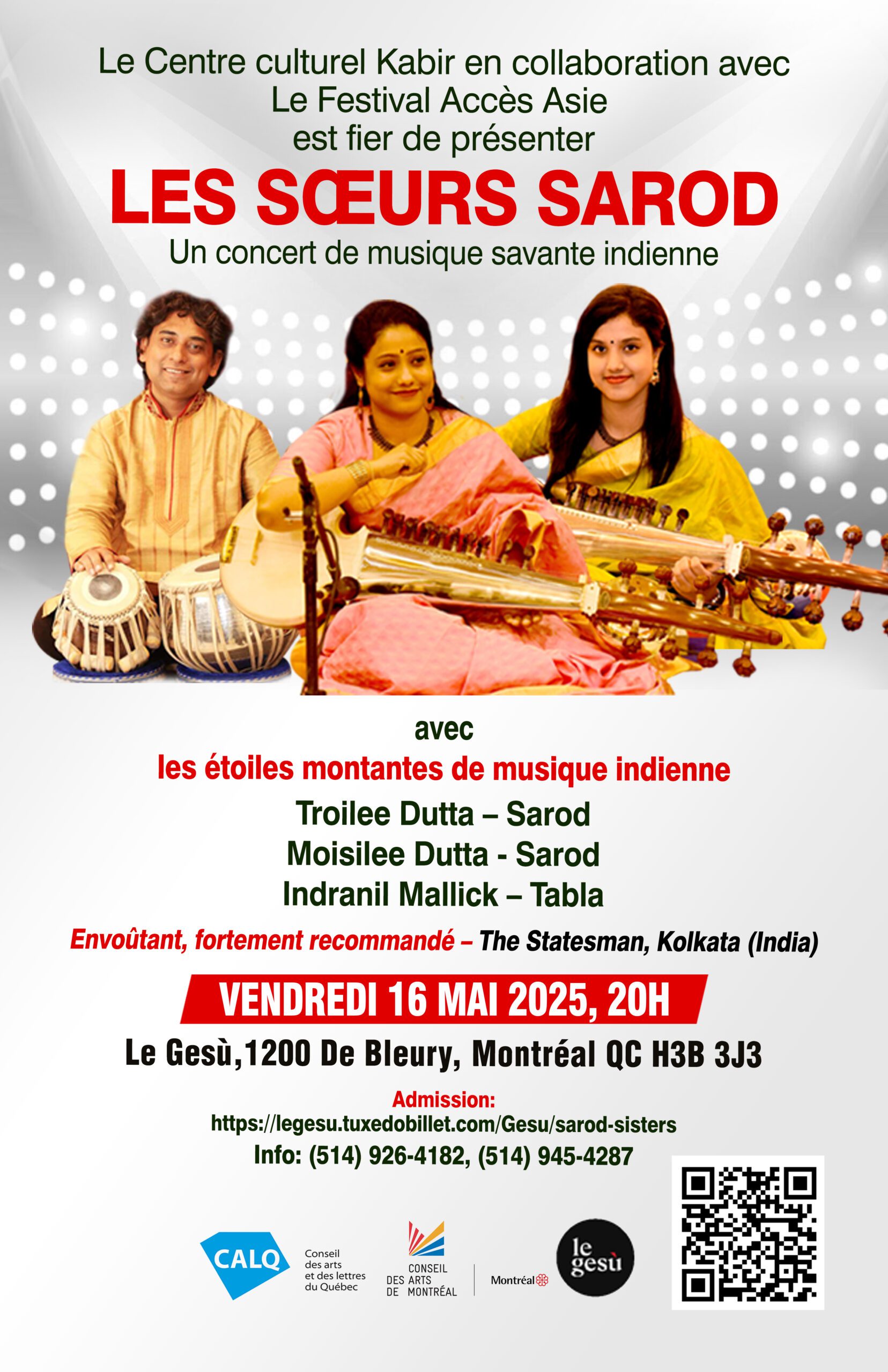 Sarod Sublime (Montreal) - Le Centre Kabir pour les Arts & la Culture